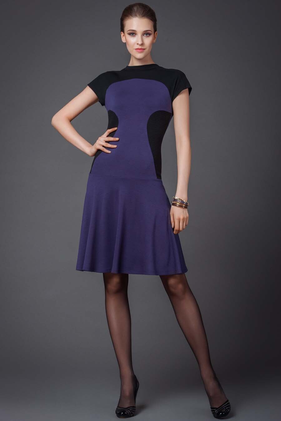 Платье женское Арт-Деко P-470 фиолетовое 44 RU