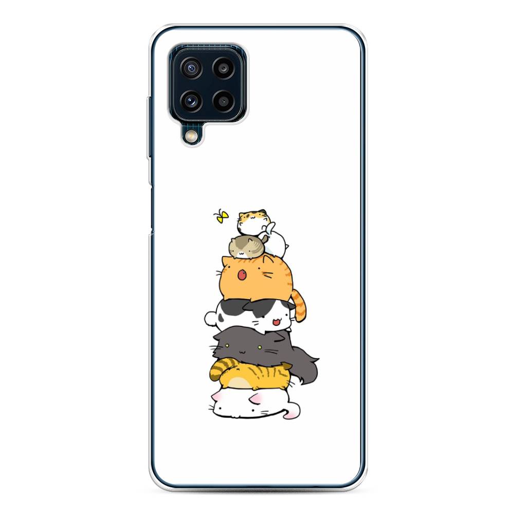 Чехол Awog на Samsung Galaxy M32 / Самсунг M32 "Бутерброд из котиков"