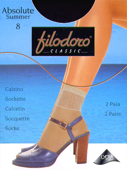 Гольфы женские Filodoro ABSOLUTE SUMMER 8 N коричневые OS