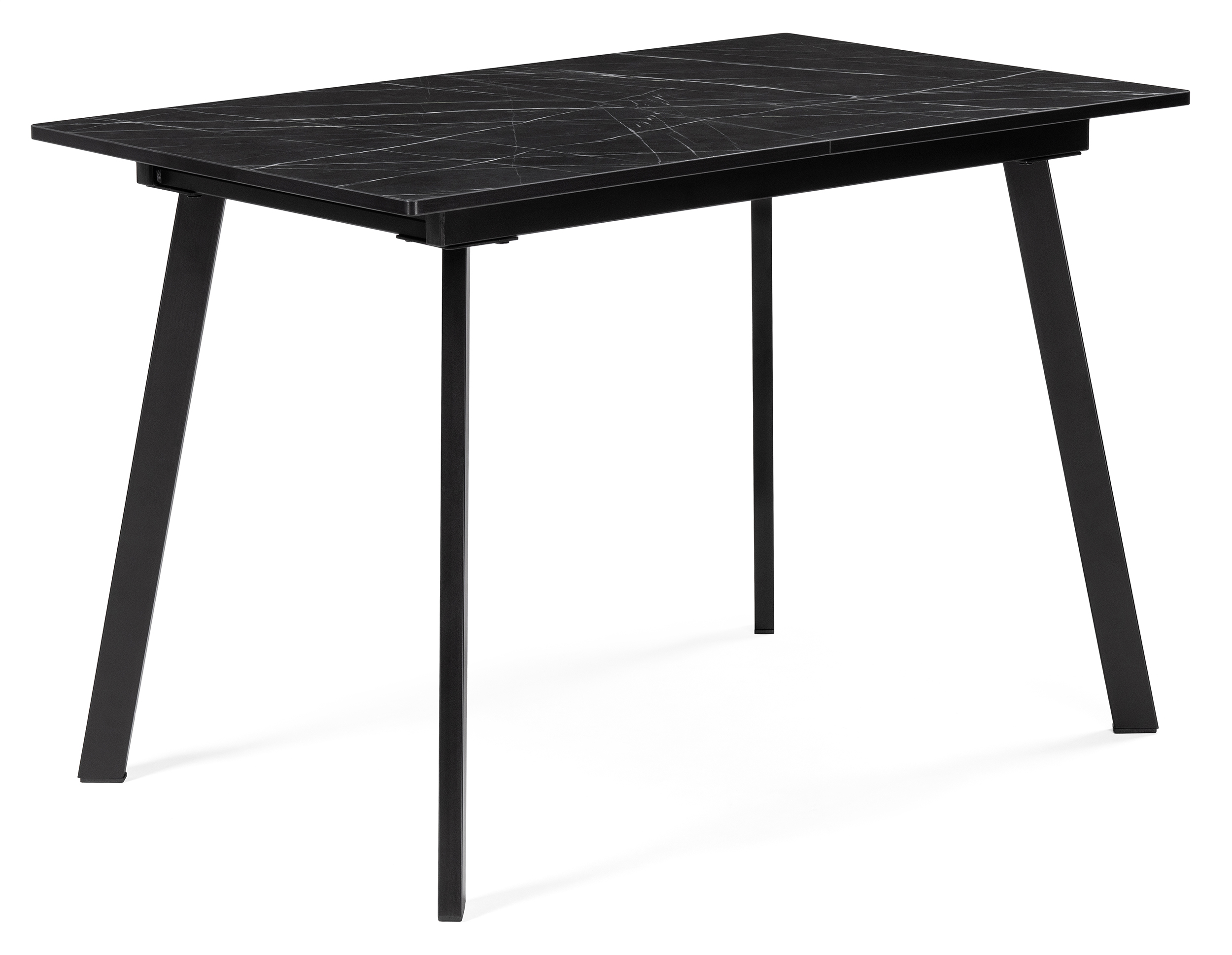 Деревянный стол Woodville Агни 110(140)х68х76 файерстоун черный матовый