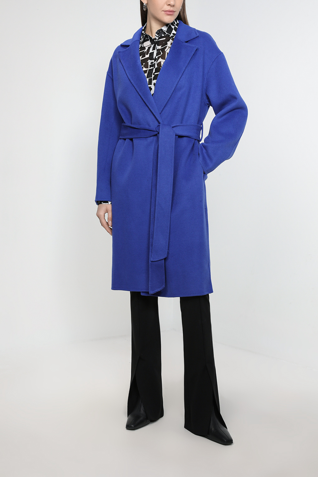 Пальто женское SABRINA SCALA SS23016207-005 синее 48 RU