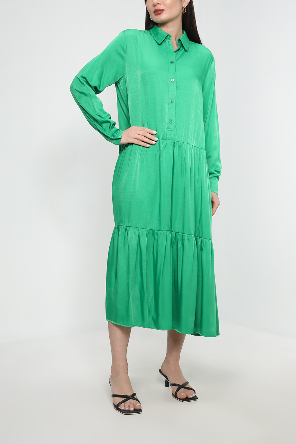 Платье женское Belucci BL23015285-004 зеленое M