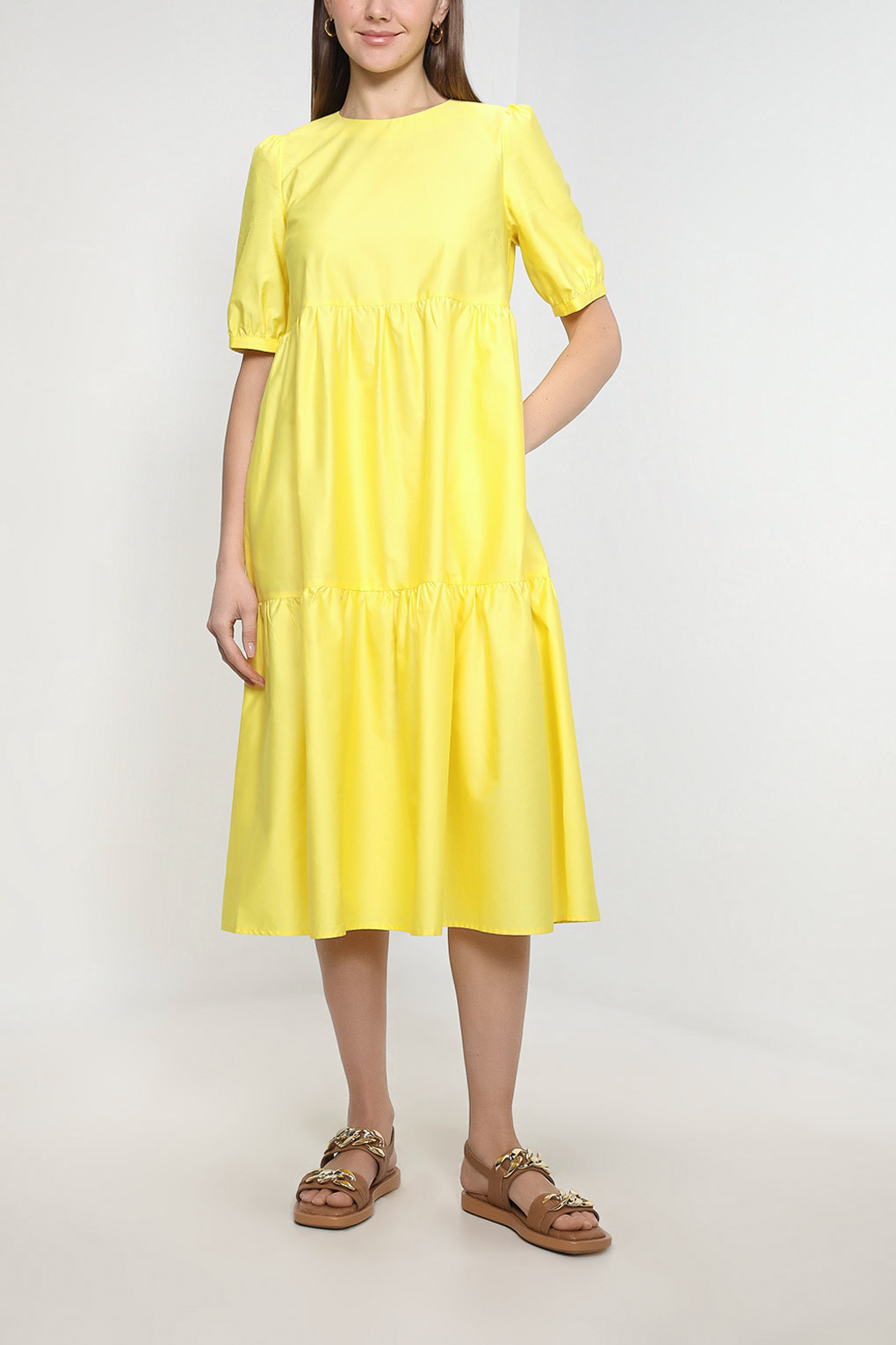 Платье женское Belucci BL23035238-006 желтое XL