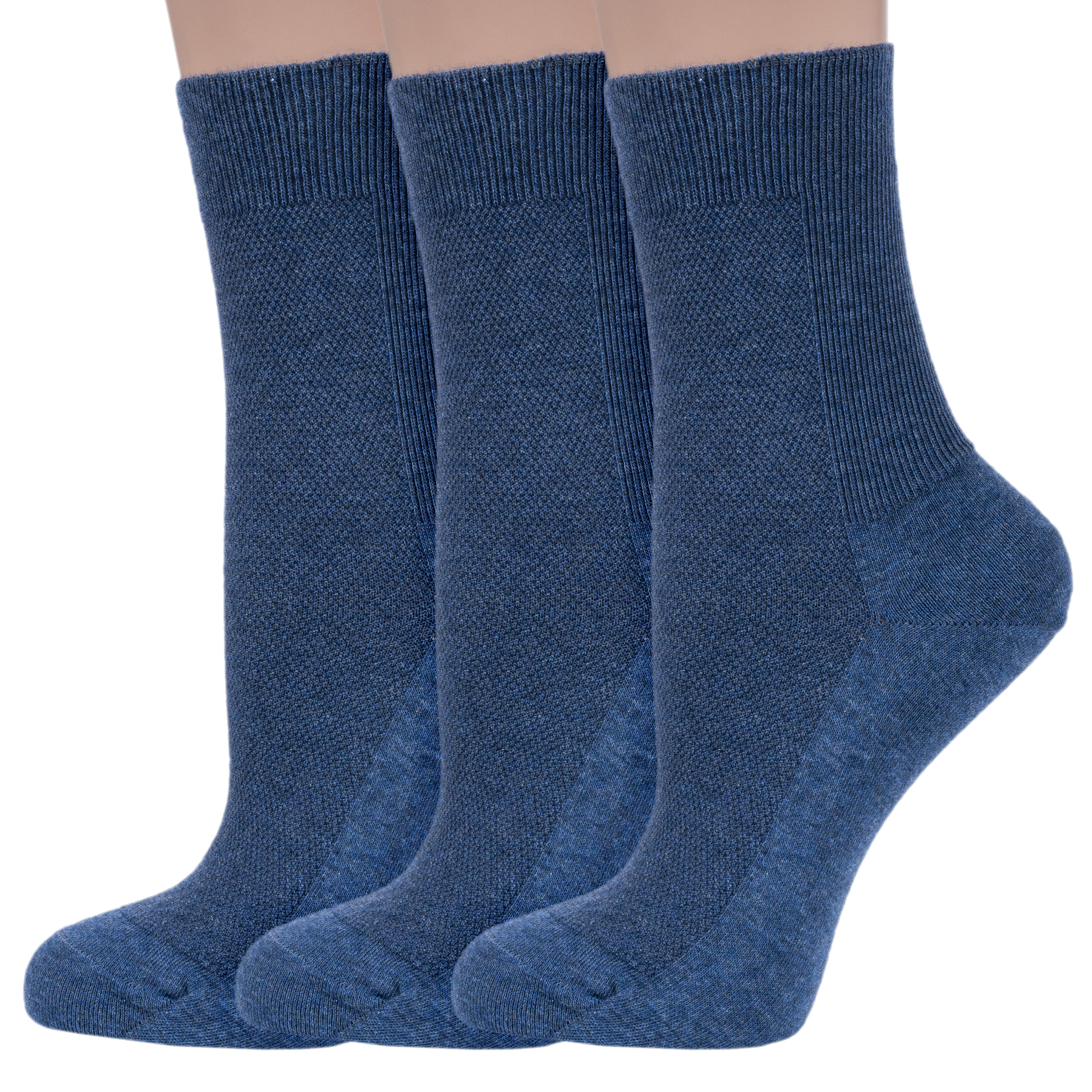 Комплект носков женских Dr Feet 3-15DF8 синих 25