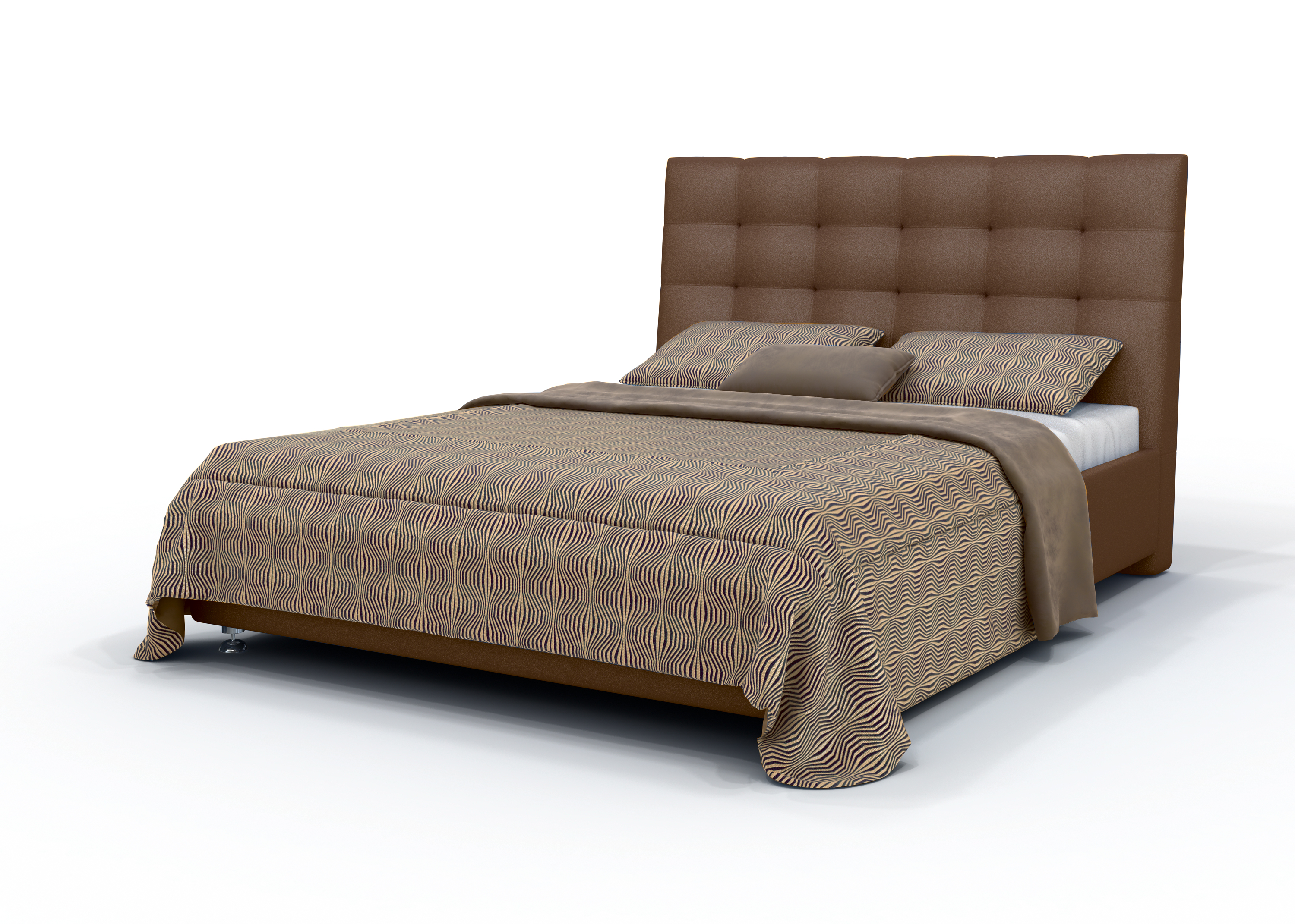 Кровать Аскона AmeLia с ПМ с бельевым ящиком Тк.Dumont 10 160x200