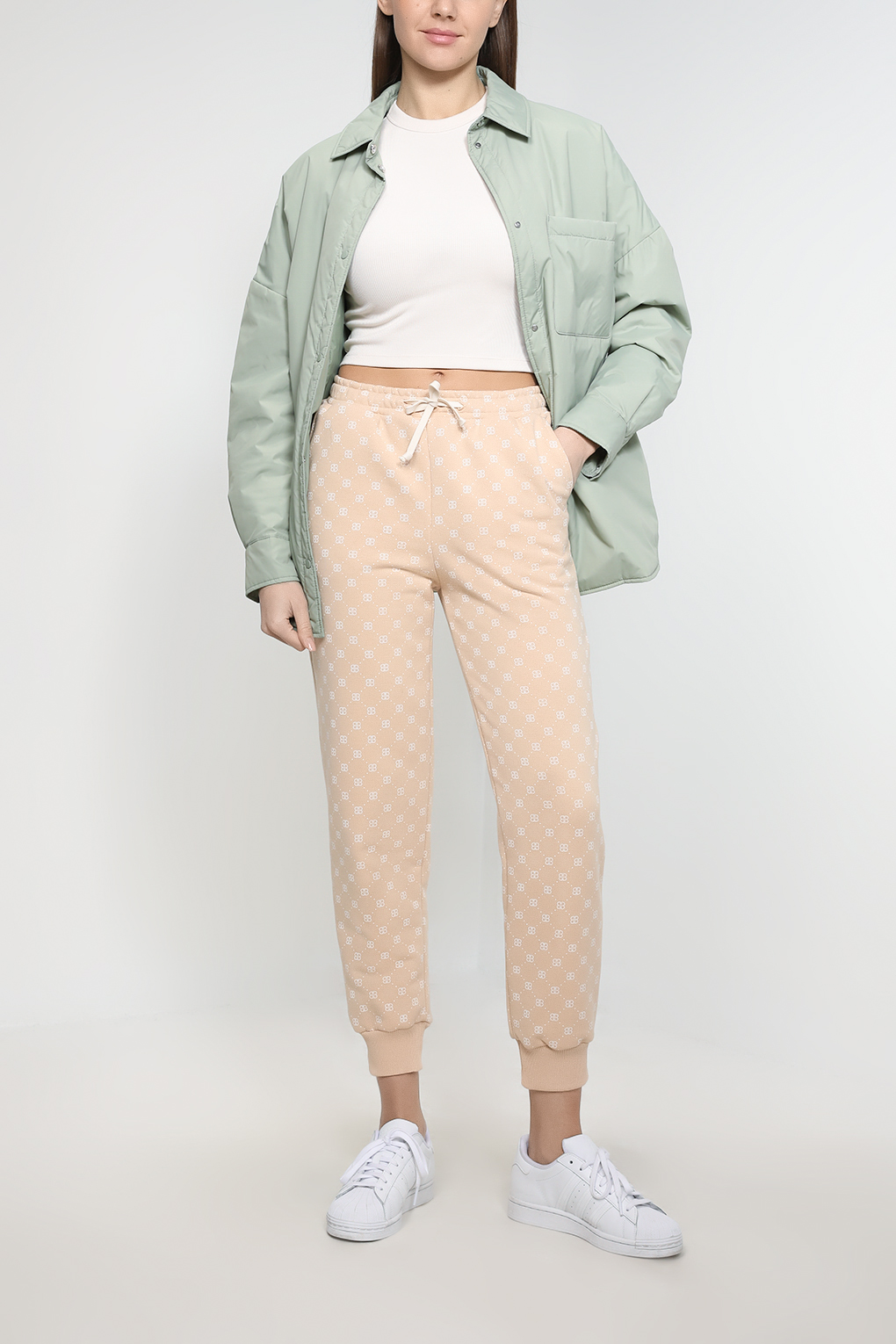 Спортивные брюки женские Belucci BL23012219.1-017 бежевые XL