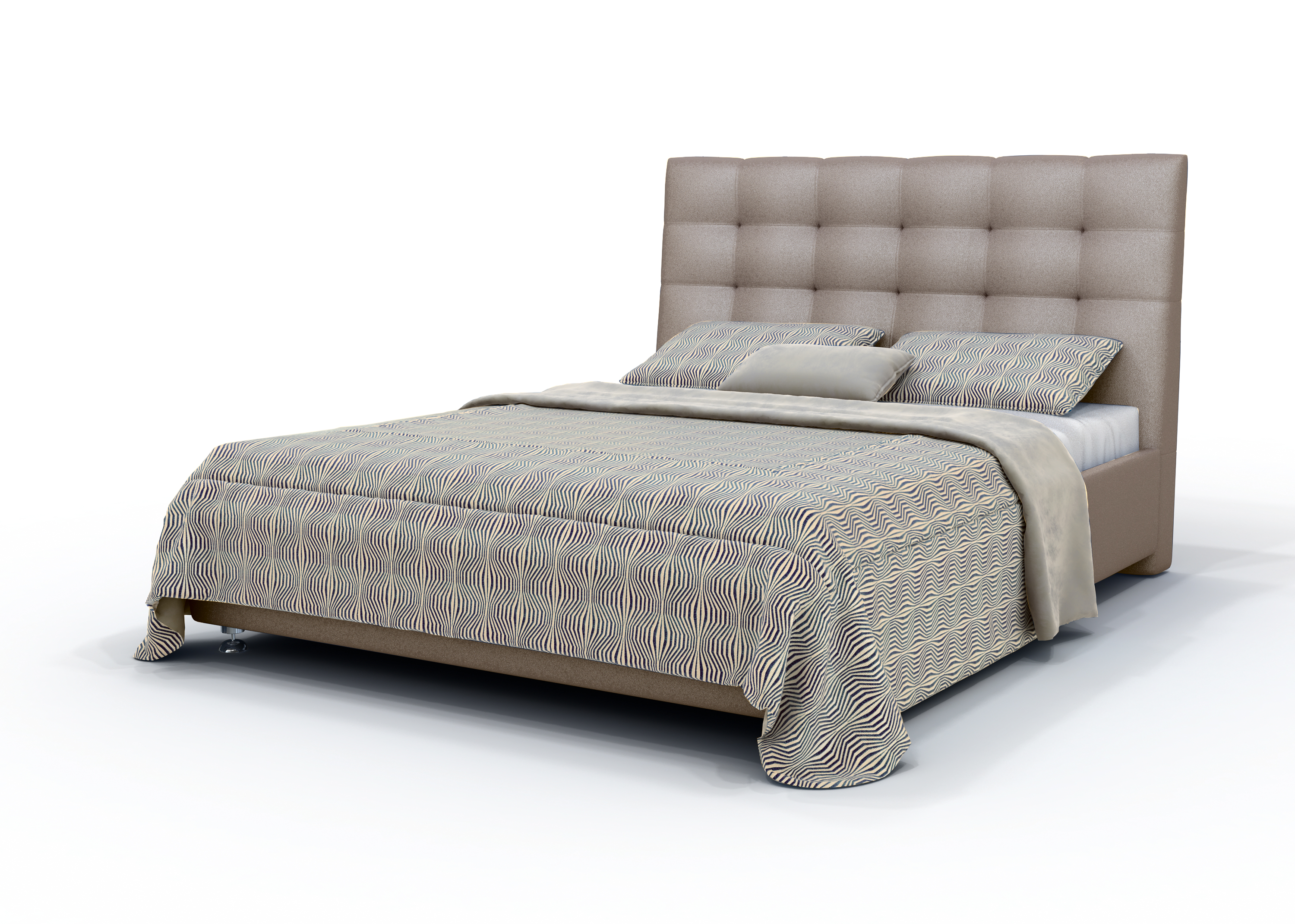 Кровать Аскона AmeLia с ПМ с бельевым ящиком Тк.Dumont 24 140x200