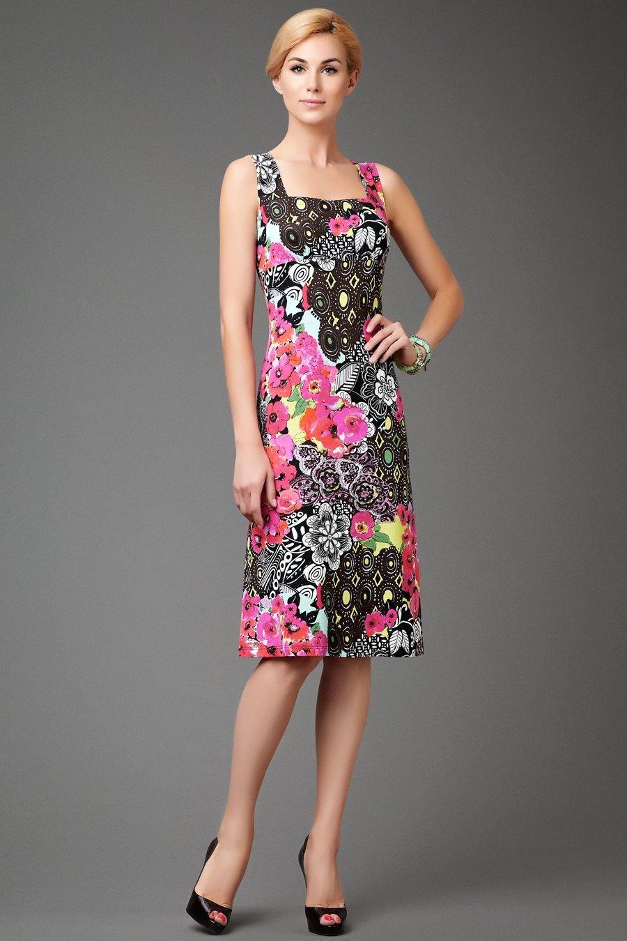 Платье женское Арт-Деко P-836 розовое 44 RU