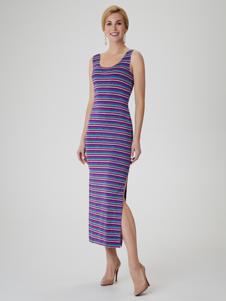 Платье женское Арт-Деко P-849 разноцветное 44 RU