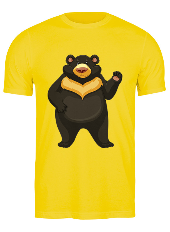 Футболка мужская Printio Медведь желтая XL
