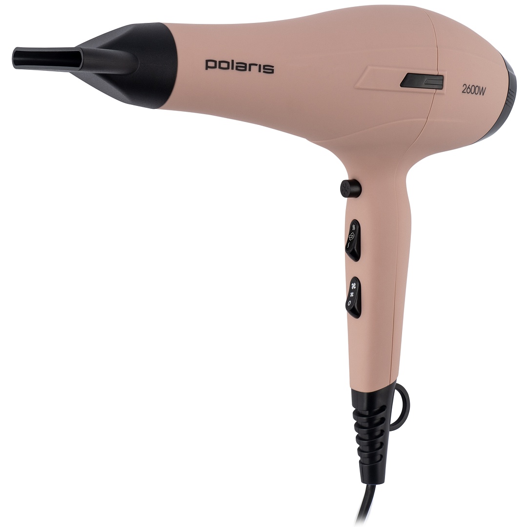 Фен Polaris PHD 2600ACi Salon Hair 2600 Вт розовый, серый