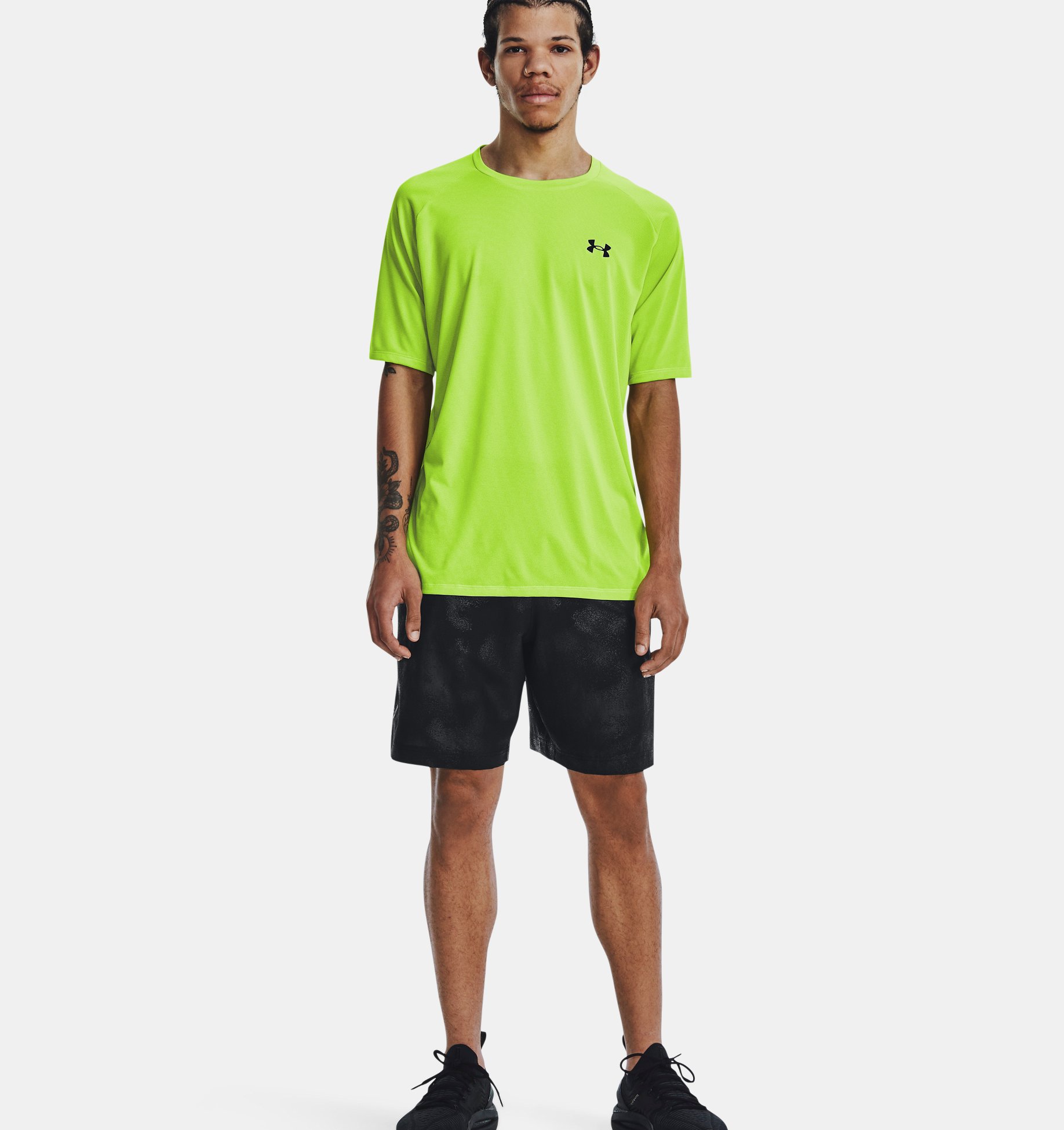 Спортивные шорты мужские Under Armour UA Woven Emboss Shorts 1377137-001 черные L