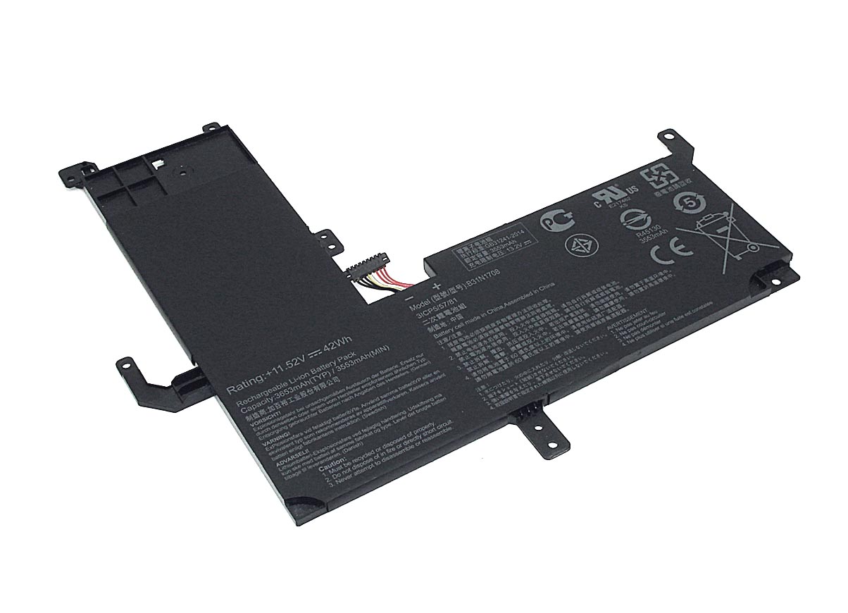 Аккумуляторная батарея для ноутбукa Asus VivoBook Flip 15 TP510 B31N1708 11.52V