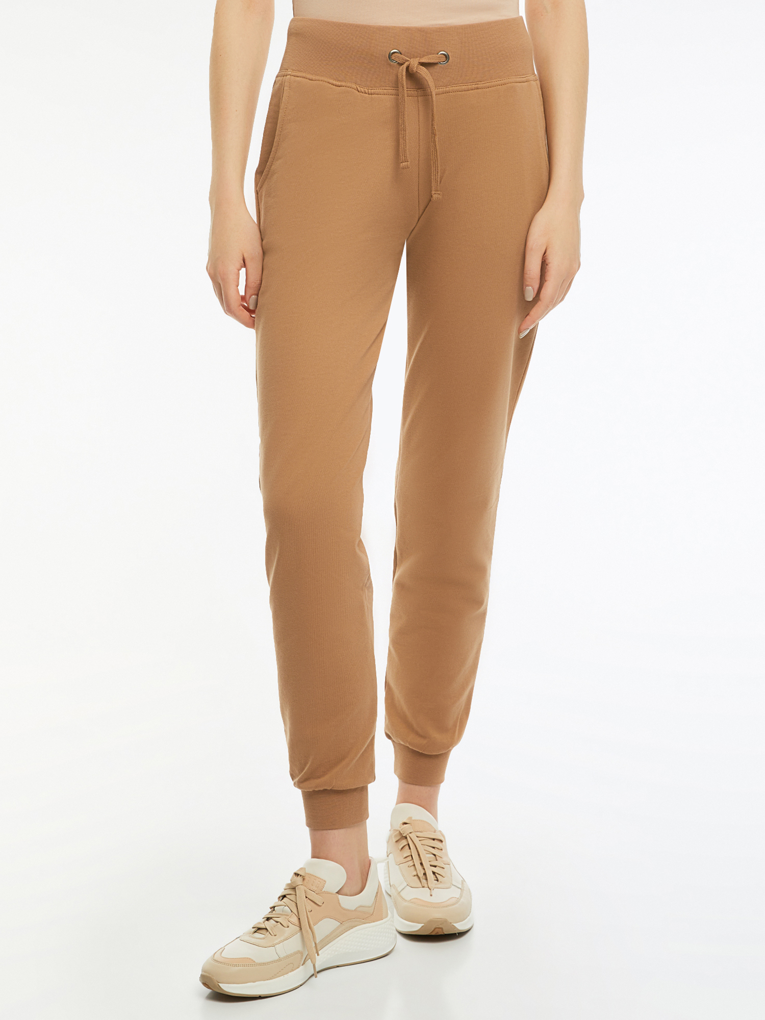 Спортивные брюки женские oodji 16700030-5B коричневые XS