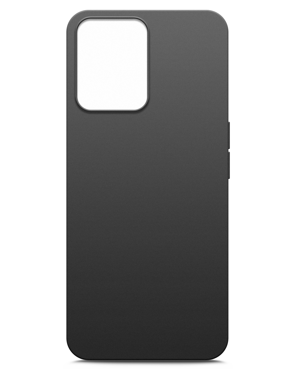 Чехол Brozo на Realme C35, силиконовый черный(матовый)