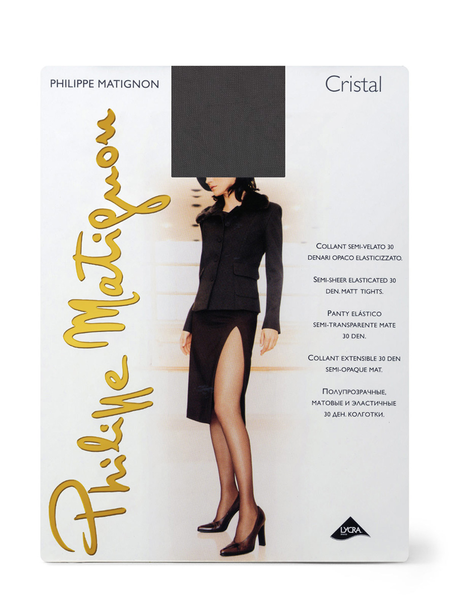 Колготки женские Philippe Matignon CRISTAL серые 5 (XL)