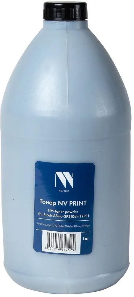 Тонер NV PRINT TYPE1 for Ricoh Aficio-SP310dn/310sfn/312nw/312fnw (1KG)