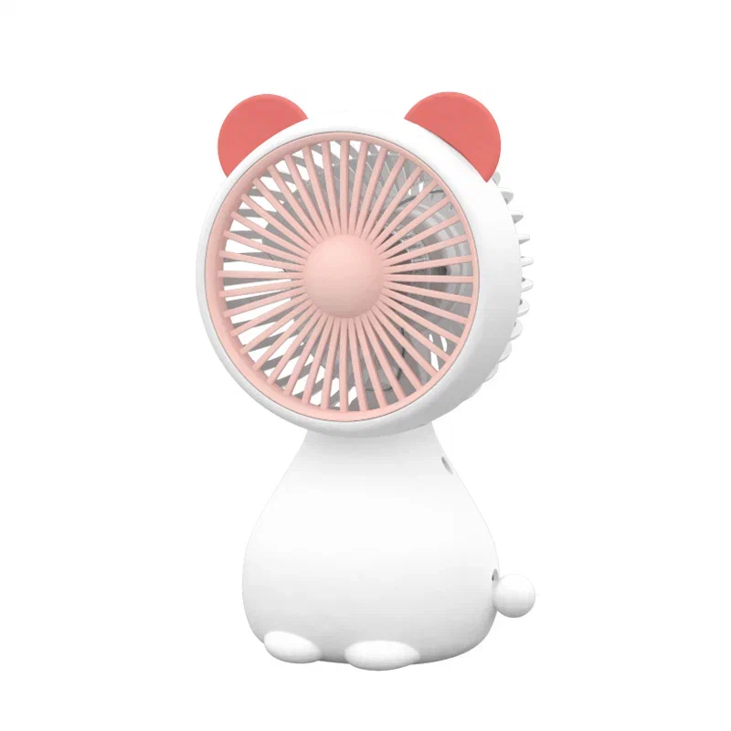Вентилятор ручной NoBrand Panda Mini Fan розовый