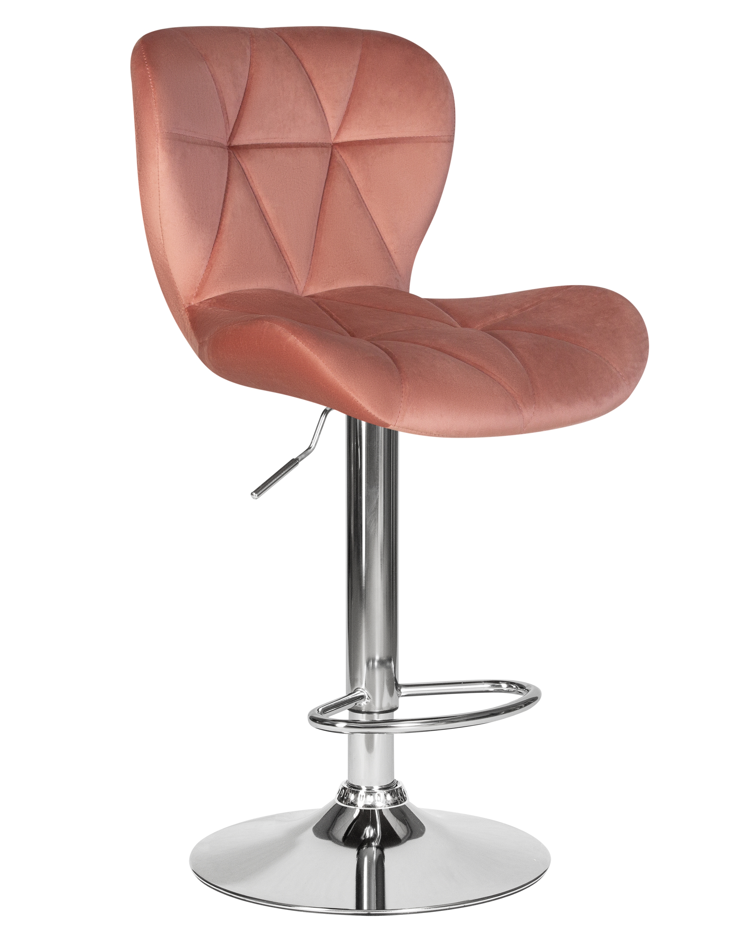 Барный стул Империя стульев BARNY LM-5022 powder pink (MJ9-32), хром/темно-розовый