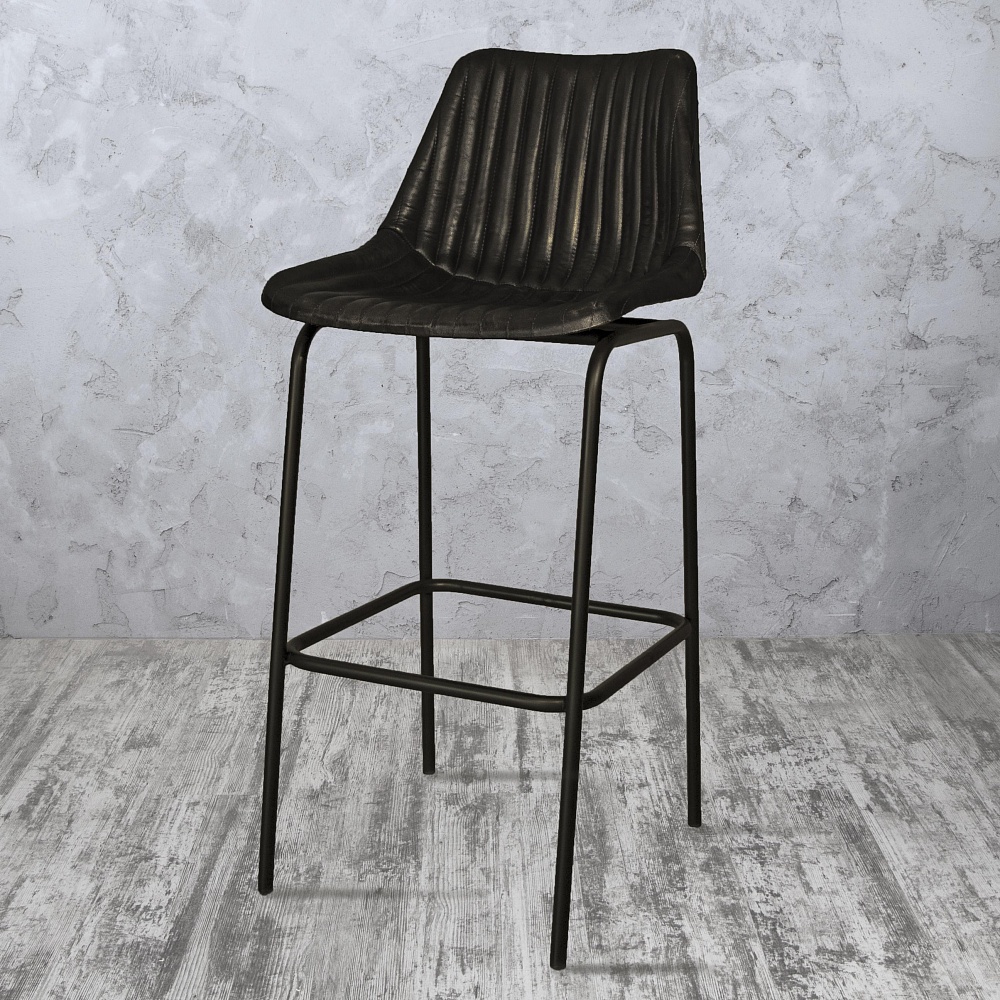 Барный стул Decor-of-today 1196, черный/коричневый/черный