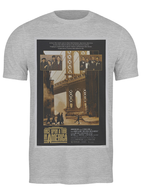 Футболка мужская Printio Once upon a time in america / однажды в америке серая M