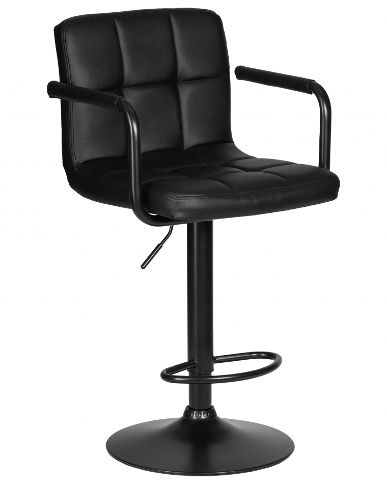 Барный стул DOBRIN KRUGER ARM BLACK 1 шт черный