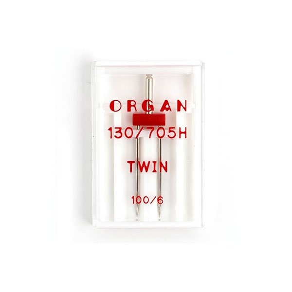 Иглы "Organ" двойные №100/6 для БШМ упак,1 игла