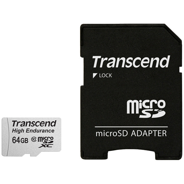 Карта памяти Transcend Micro SDXC High Endurance TS64GUSDXC10V 64GB