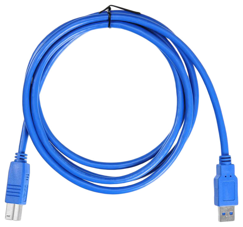 Кабель BURO USB A-USB B, M-M 1,8м Blue