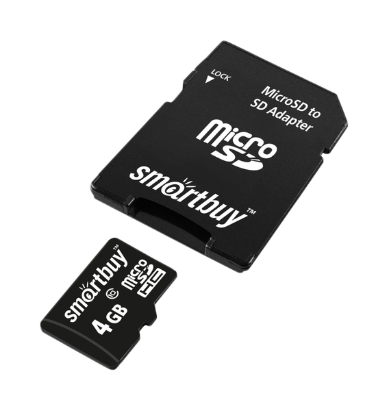 Карта памяти SmartBuy Micro SDHC SB4GBSDCL10-01 4GB