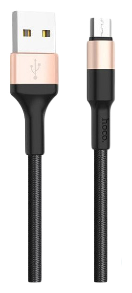 Кабель Hoco X26 Xpress microUSB 1м Gold/Black