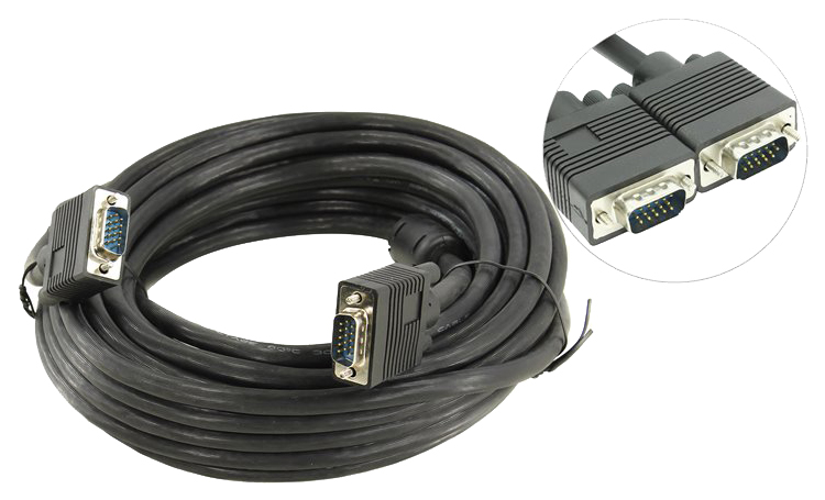 Кабель Gembird VGA-VGA, M-M 30м Black (CC-PPVGA-30M-B)