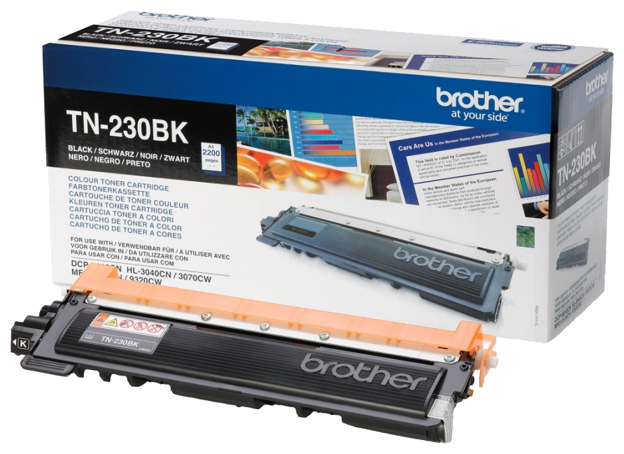 Картридж для лазерного принтера Brother TN-230BK, черный, оригинал