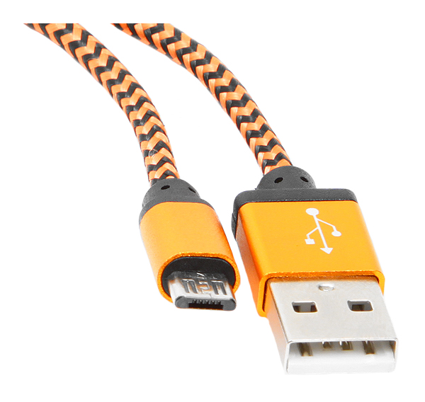Кабель Gembird "Cablexpert CC-mUSB2oe" USB2,0 USB A-microB, оранжевый (1,0м)