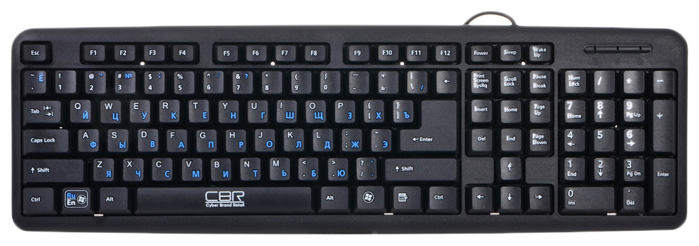 Проводная клавиатура CBR KB 107 Black