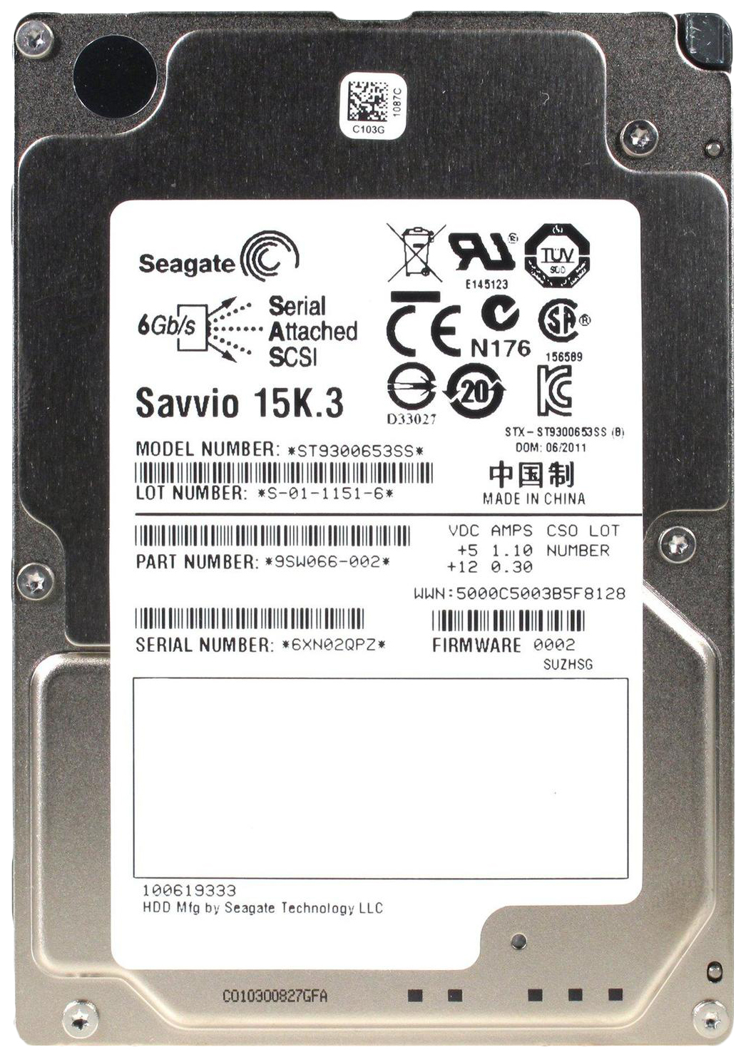 Жесткий диск Seagate Enterprise Performance 300ГБ (ST9300653SS)