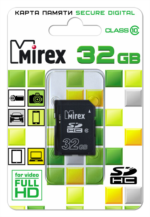 Карта памяти MIREX SDHC 32GB