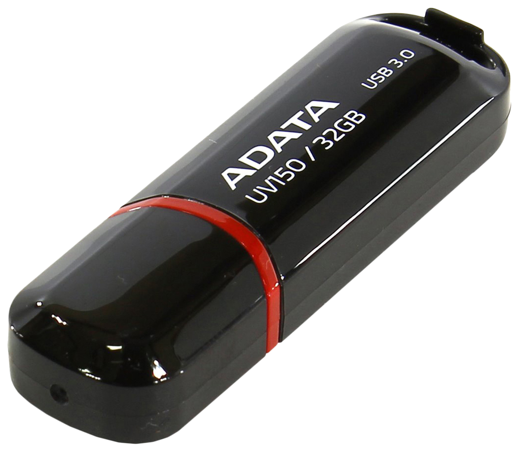 Флешка ADATA UV150 32ГБ Black (AUV150-32G-RBK)