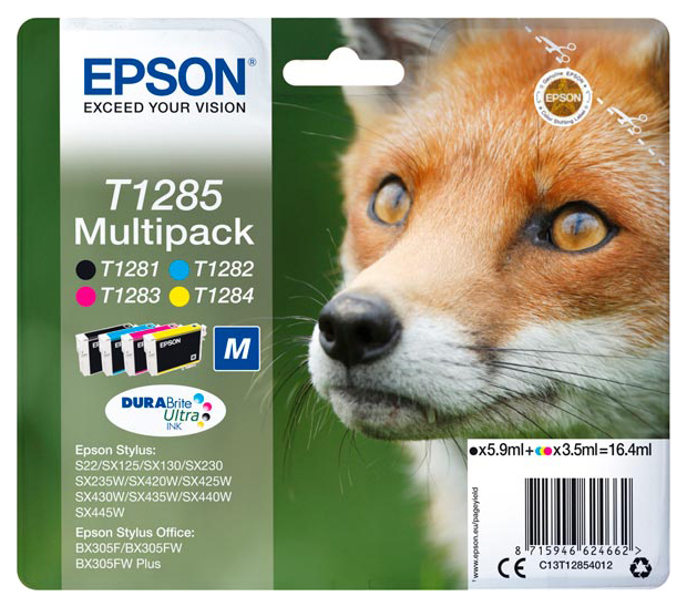 Картридж для струйного принтера Epson C13T12854022 MultiPack, цветной, оригинал