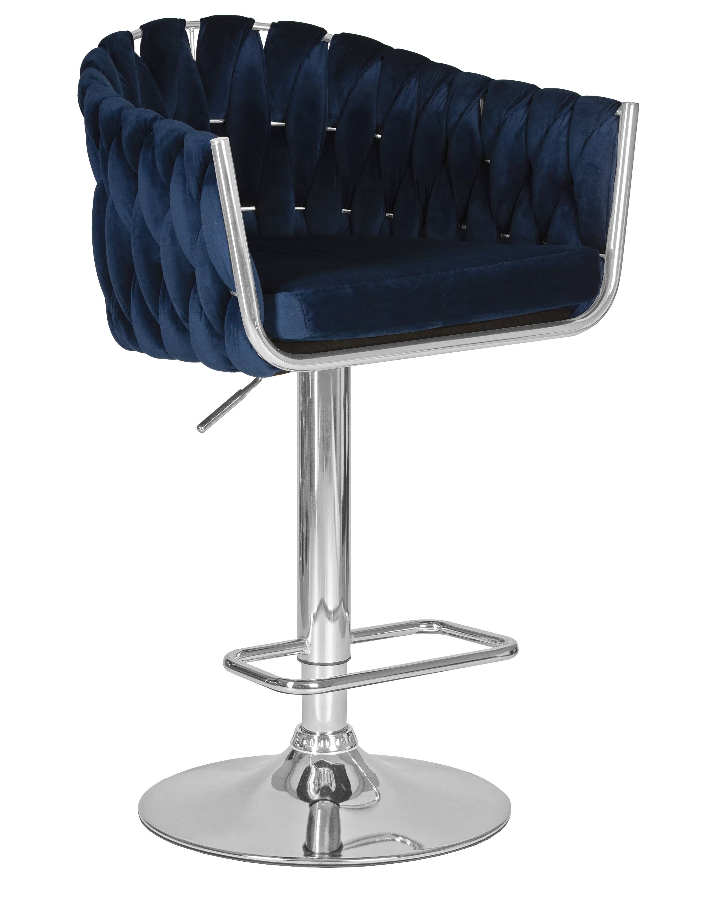Барный стул Лого-М MARCEL D0000000000000010521, хром/синий