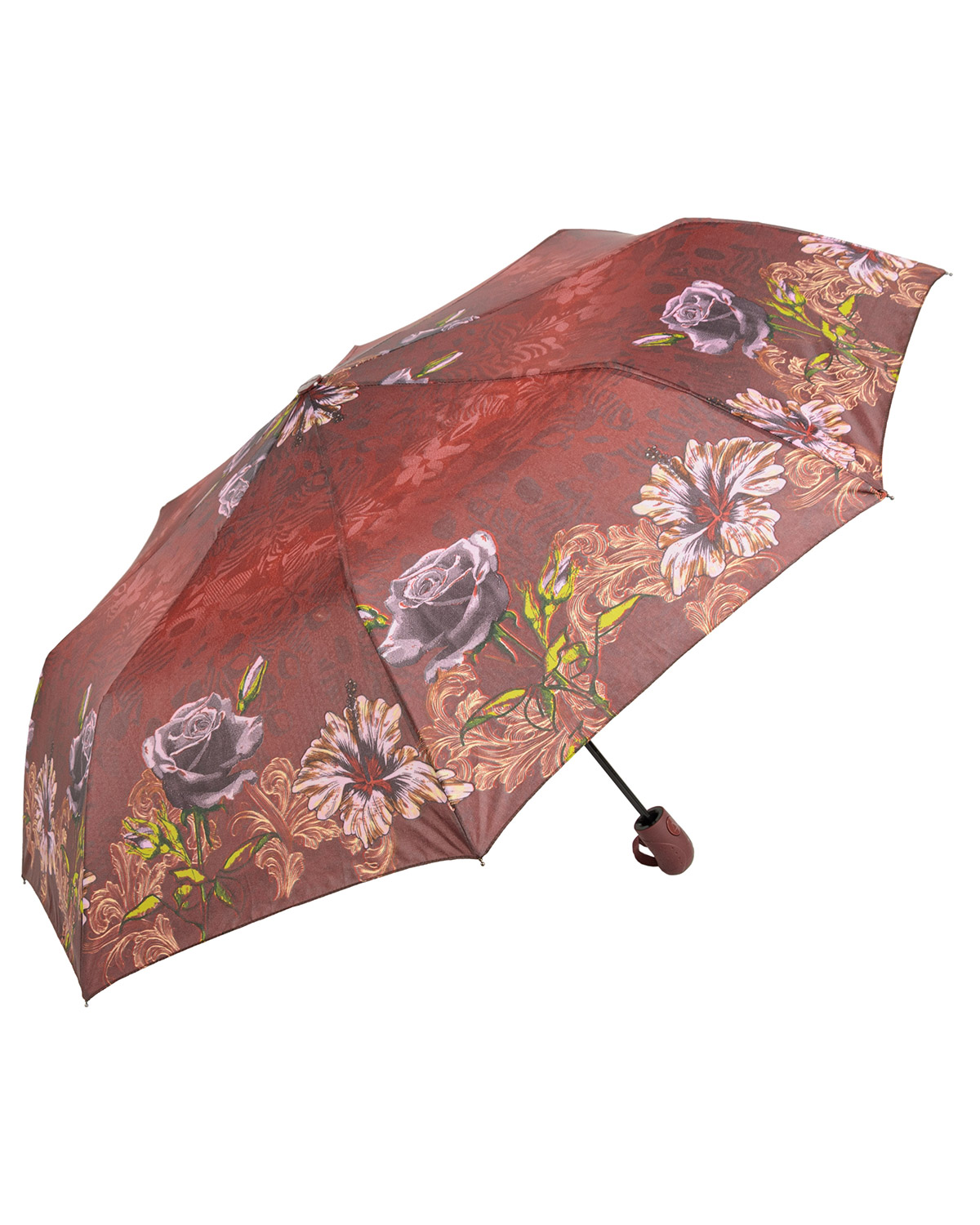 Зонт женский Rain Lucky 723-B-LAP коричневый