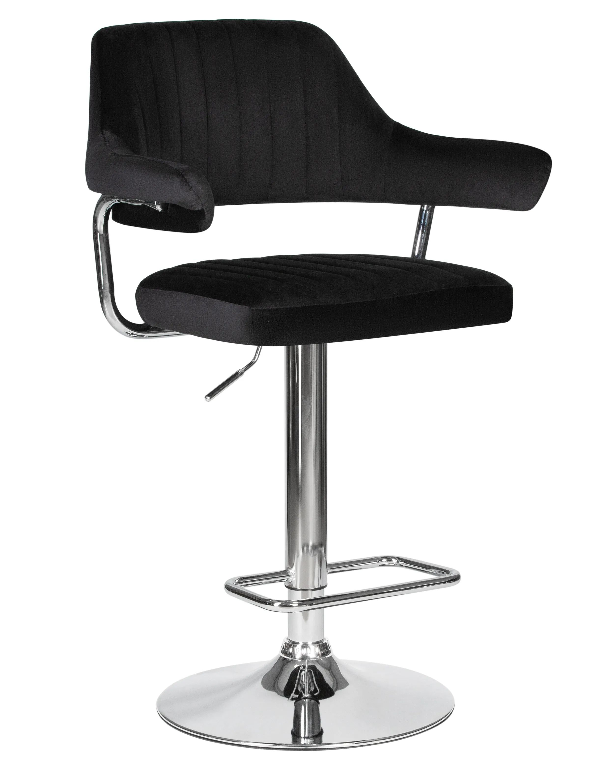 Барный стул Лого-М CHARLY D0000000000000010532, хром/черный