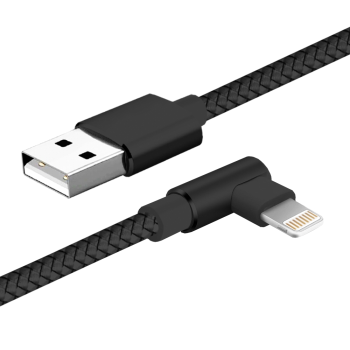 Кабель Jet.A JA-DC45 USB2.0/lightning 8pin 2m Black