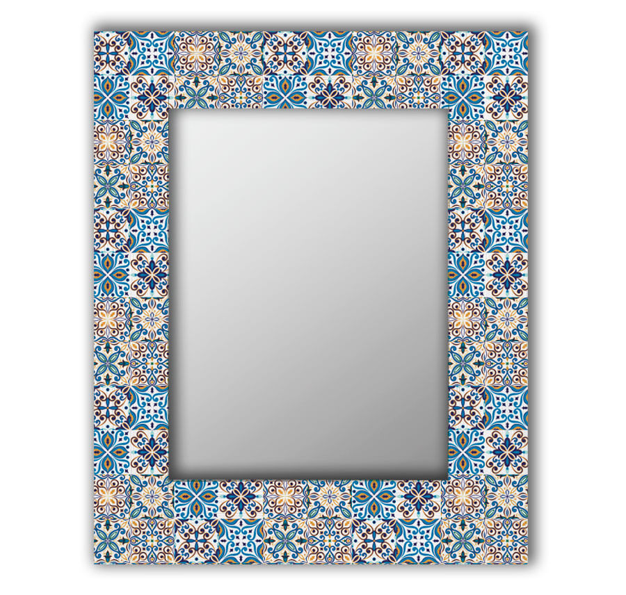 Настенное зеркало Мексиканская плитка 04-0117-75х140 Дом Корлеоне
