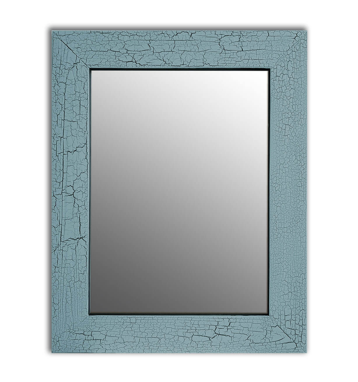 Настенное зеркало Кракелюр Голубой 04-0123-80х80 Дом Корлеоне