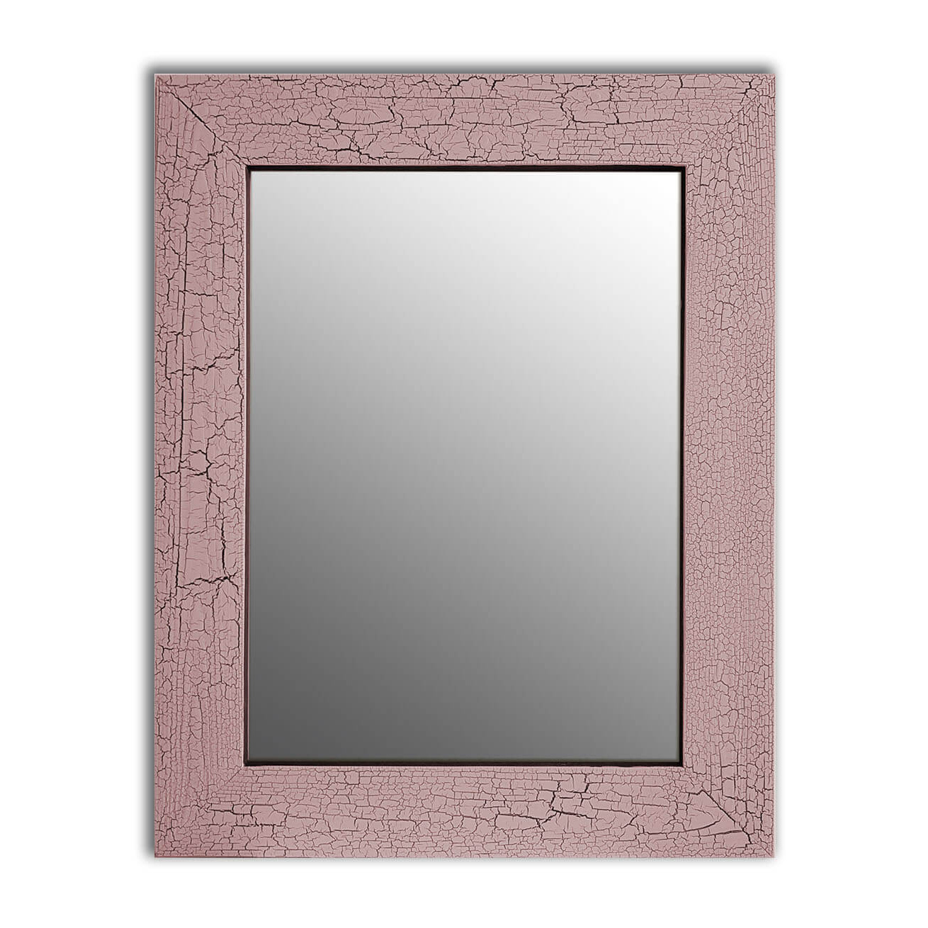 Настенное зеркало Кракелюр Розовый 04-0125-60х60 Дом Корлеоне
