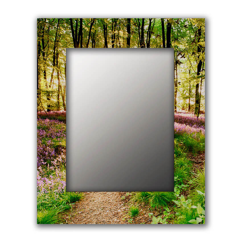 Зеркало настенное Дом Корлеоне Лесные цветы 04-0054-50х65 50х65 см, уф печать
