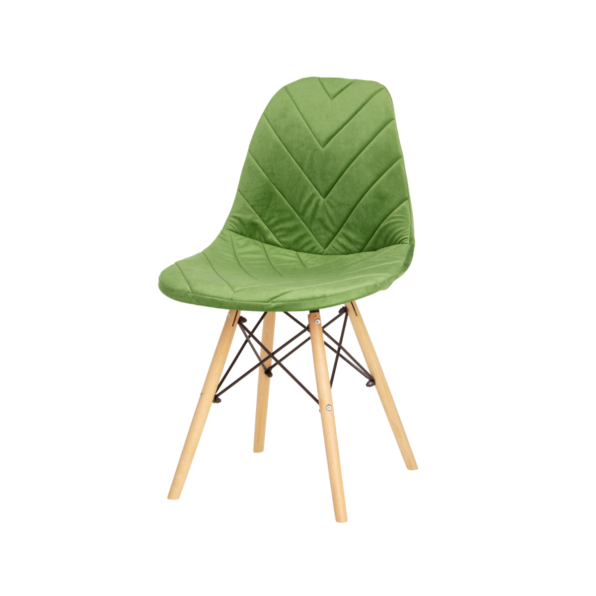 Чехол для стула в стиле Eames LuxAlto 11481, Велюр Травянистый, 4 шт.