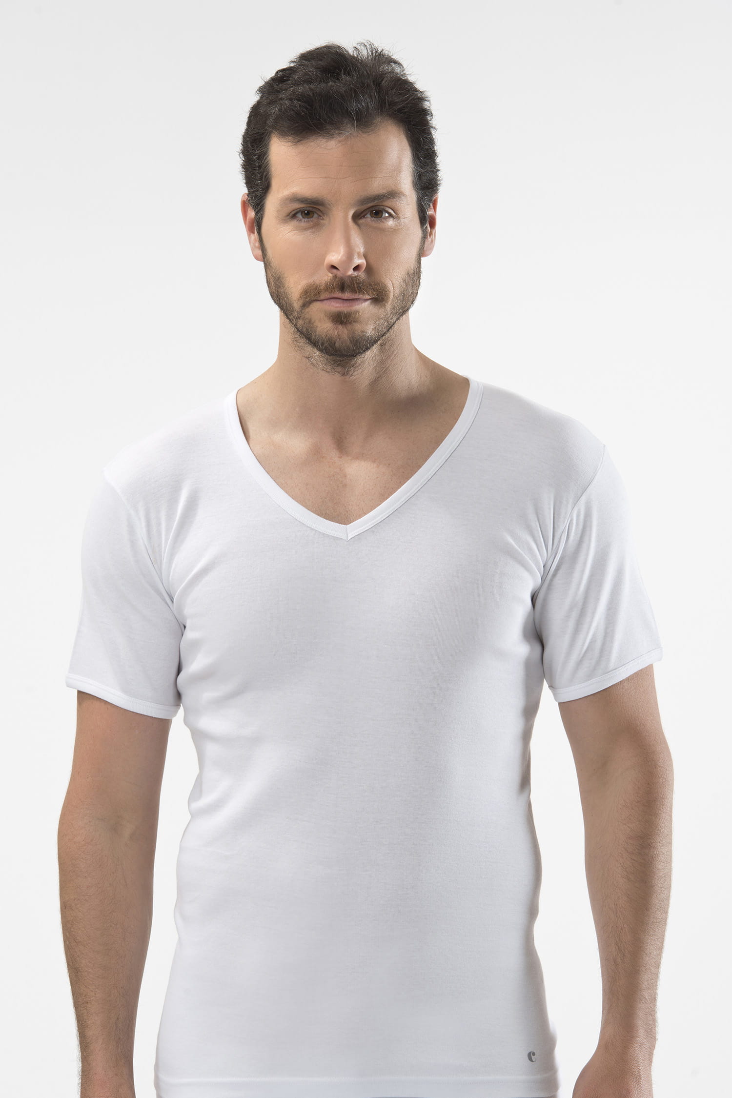 Комплект футболок домашних мужских 1502 Cacharel белых XL