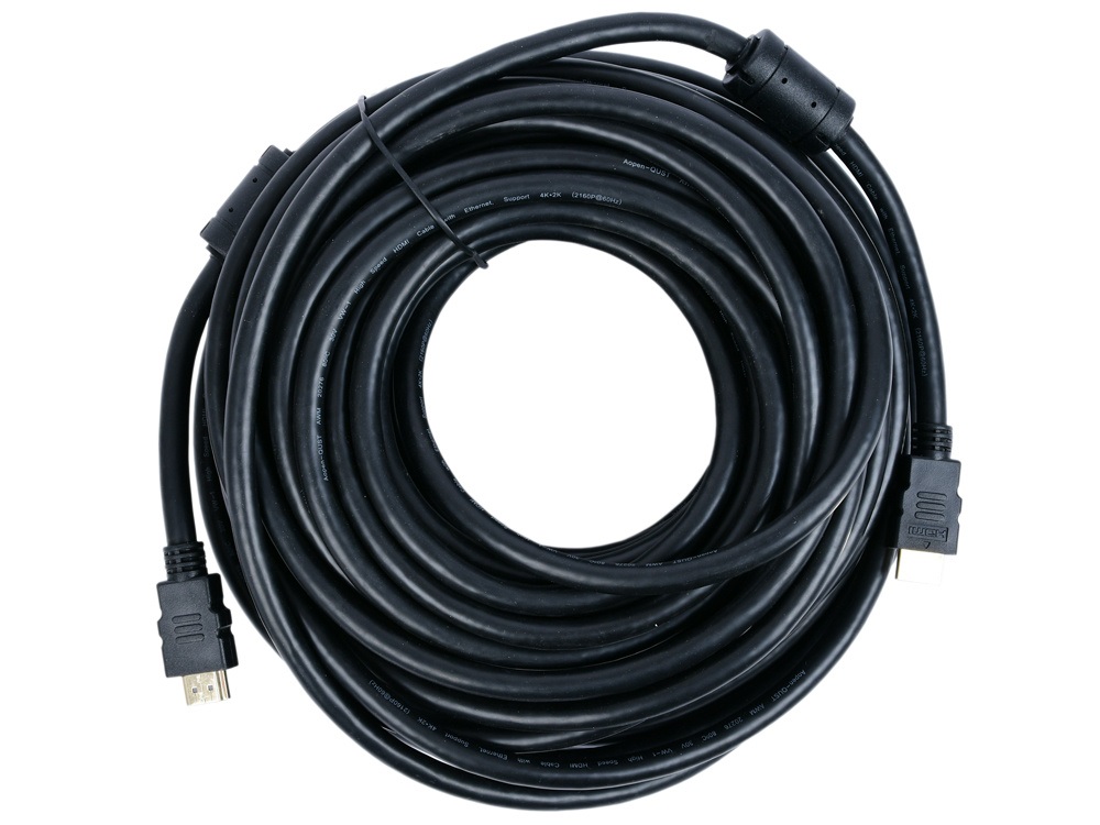 Кабель Aopen HDMI - HDMI, 20м Black (ACG711D)